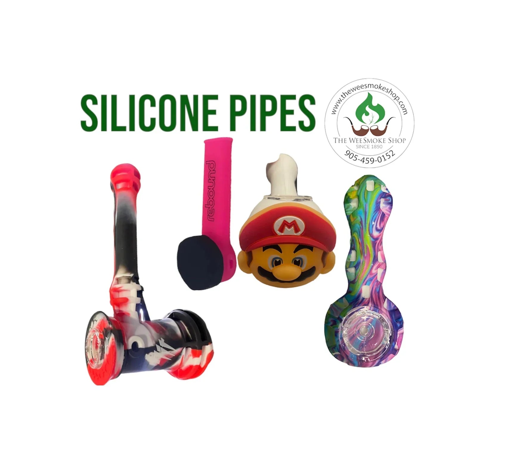 Silicone Pipes | Pick your Style | The Wee Smoke Shop