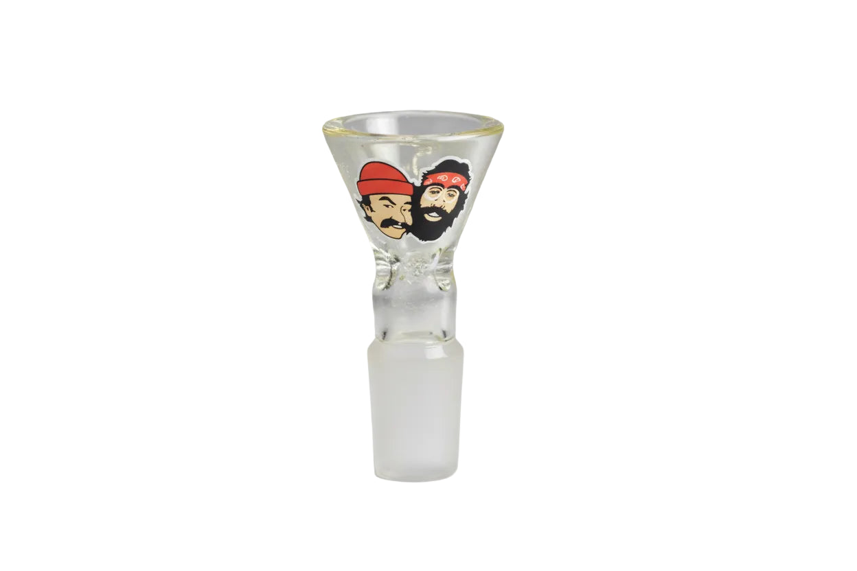 Cheech & Chong 14mm Red Accent Heads Logo Bowl pc | Customize your ...