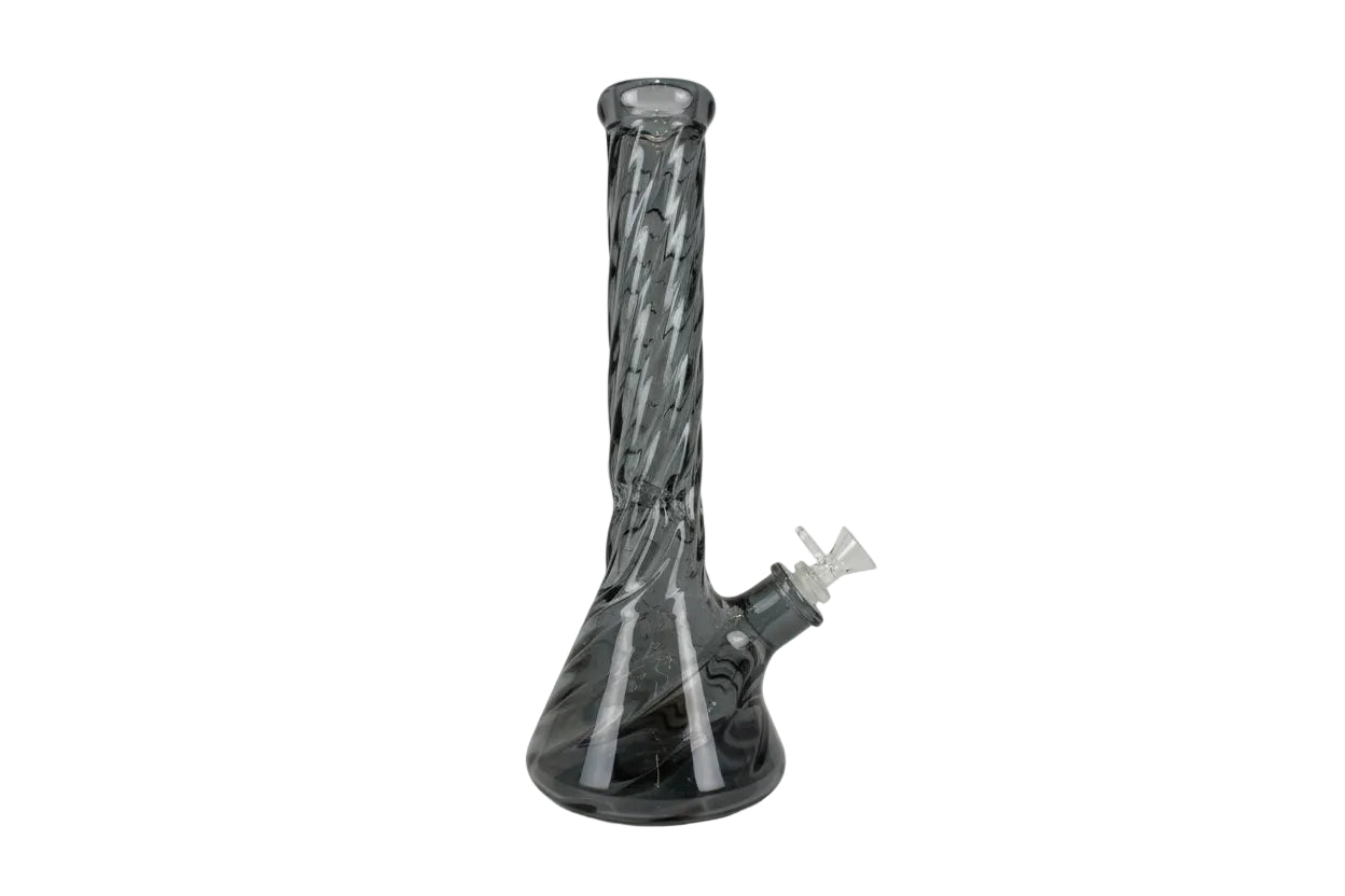 Wheel 14" 7 mm Twisted Beaker Bong | Smoke in Style | The Wee Smoke Shop