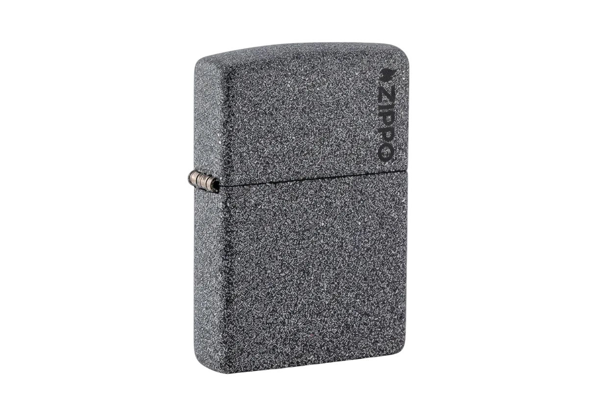 Zippo - Iron Stone With Logo | Shop Authentic Zippos! | The Wee Smoke Shop