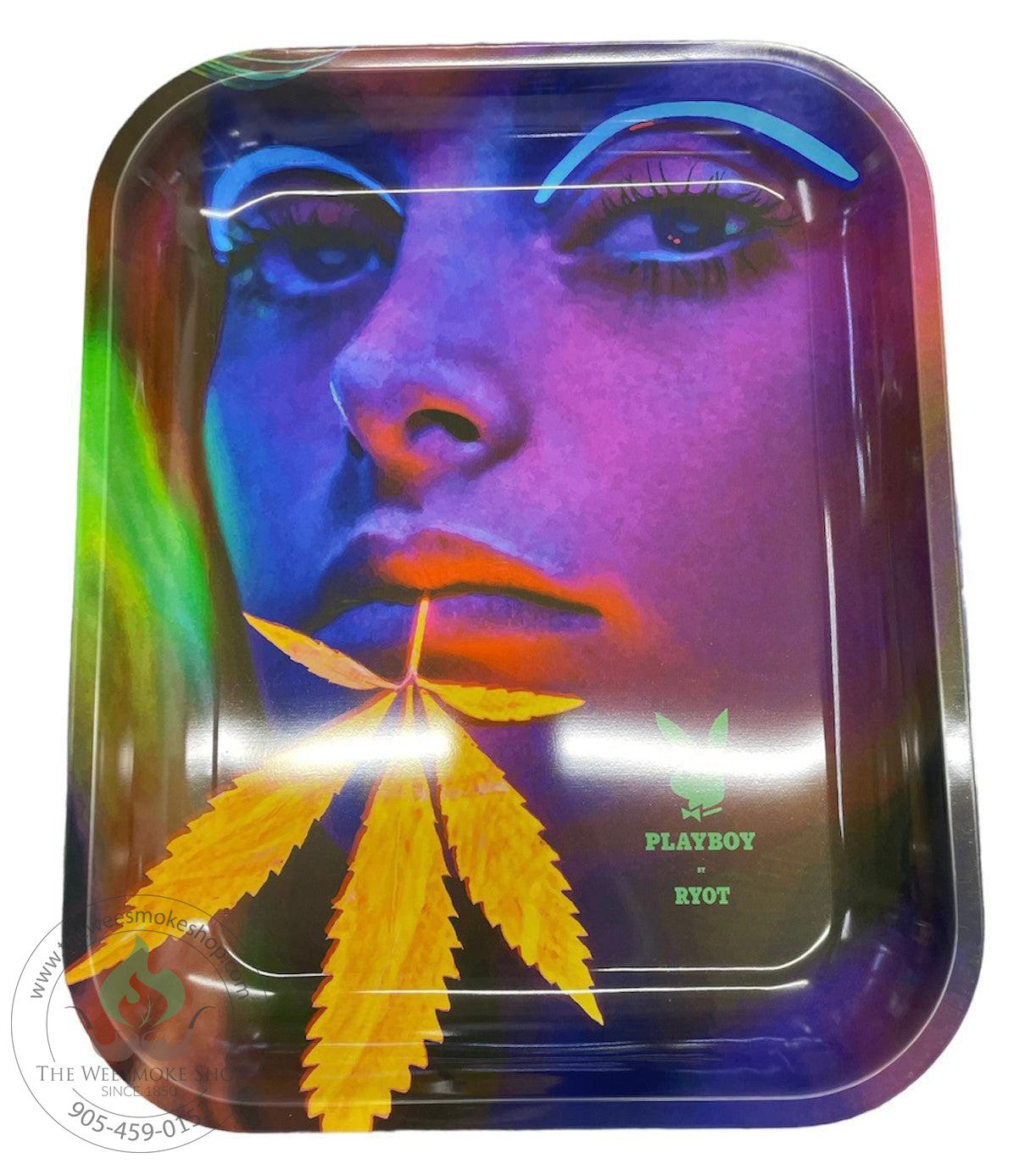 Playboy x Ryot Gold Leaf Rolling Tray -The Wee Smoke Shop