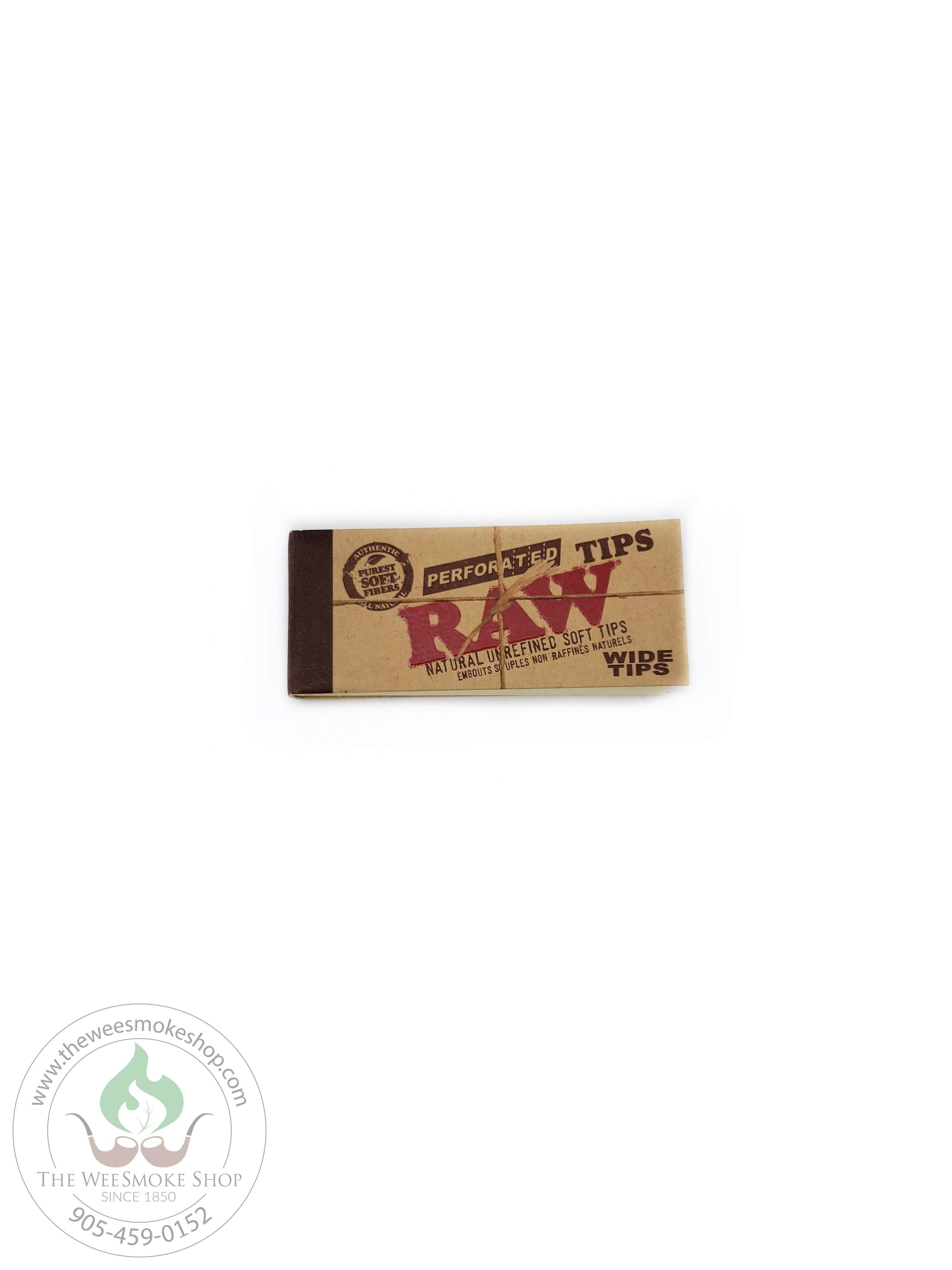 RAW Perforated Wide Tips (50 pack) -The Wee Smoke Shop